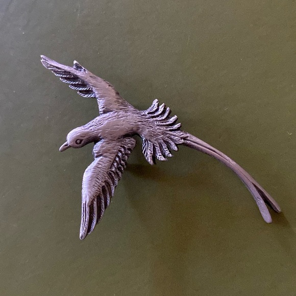 Vintage | Jewelry | Fine Pewter Bird Brooch | Poshmark